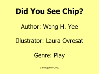 Did You See Chip?
