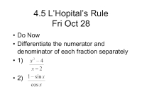 LHopitals Rule презентация, доклад