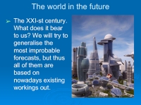 The world in the future