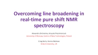 Overcoming line broadening in real-time pure shift NMR spectroscopy