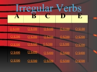 Irregular verbs jeopardy