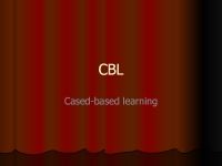 CBL Cased-based learning