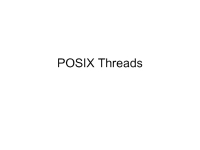 POSIX Threads