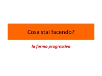 La forma progressiva