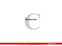 Oracle and/or its affiliates. Resources