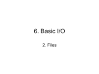 6. Java basic I/O 2. Files