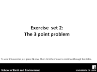 The 3 point problem