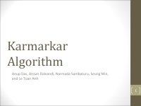 Karmarkar Algorithm