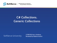 C# Collections. Generic Collections